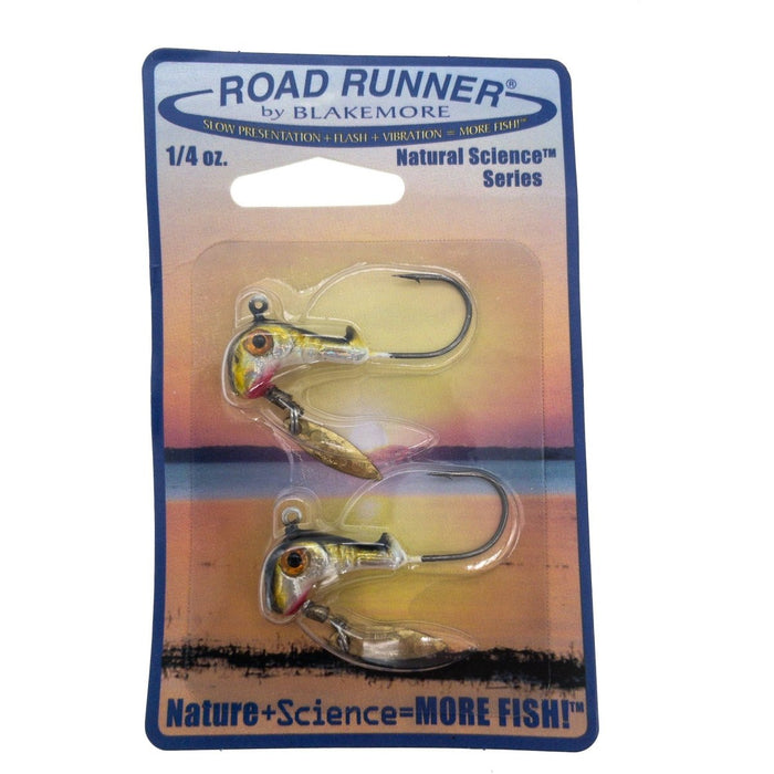 Road Runner Natural Science Jig Heads 1/4 oz 2 pk - FishAndSave