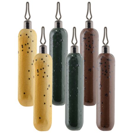 South Bend Drop Shot Cylinder Weights 3/8 Oz Assorted Colors 6 Pack ...