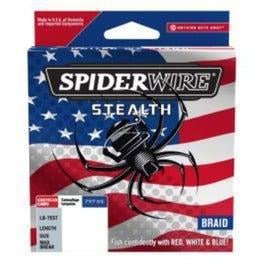 Spiderwire Stealth Braid American Camo Red,White and Blue 50lb. 164yds ...
