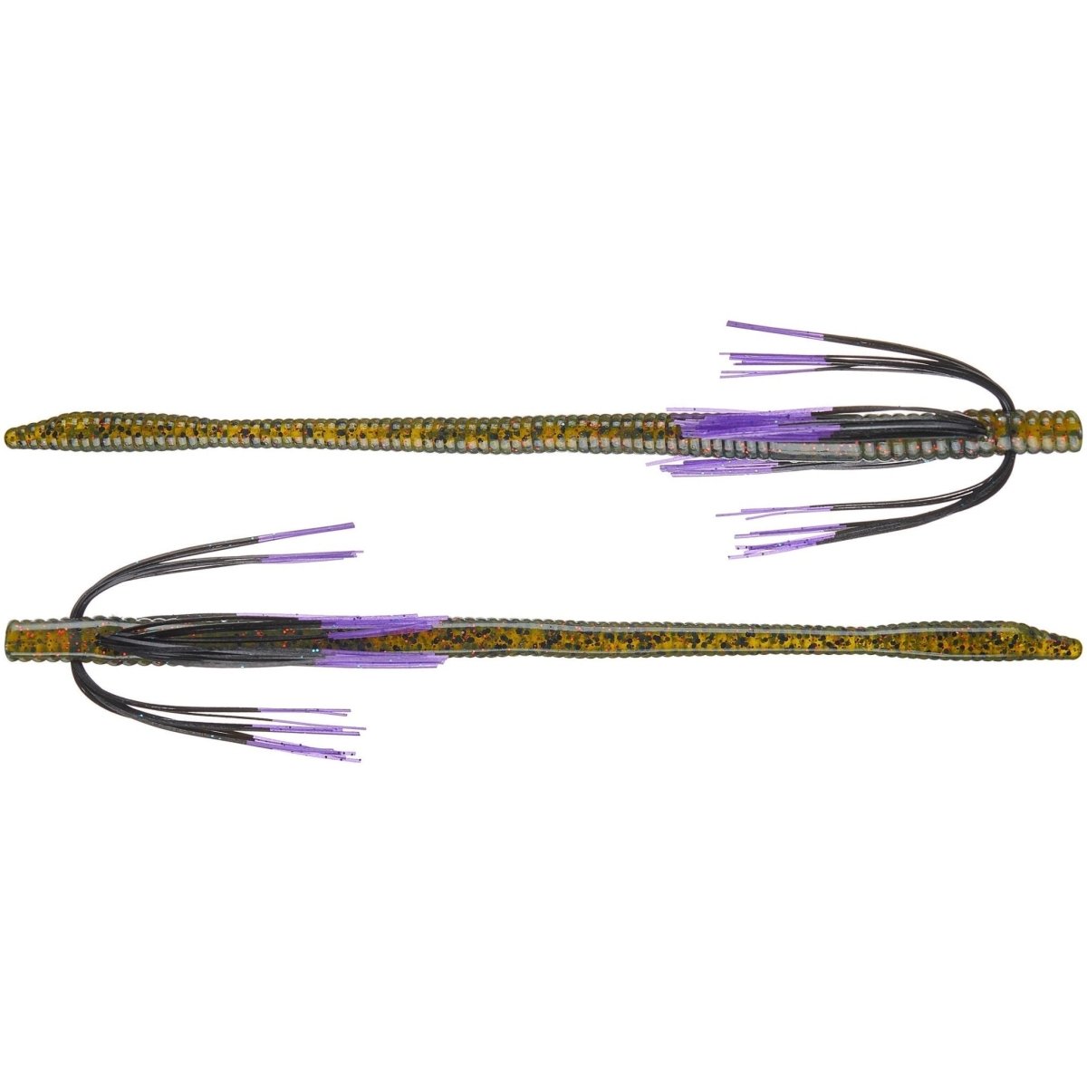 Tightlines UV Whisker Finesse Worm 6" Watermelon Red Flake with Purple ...