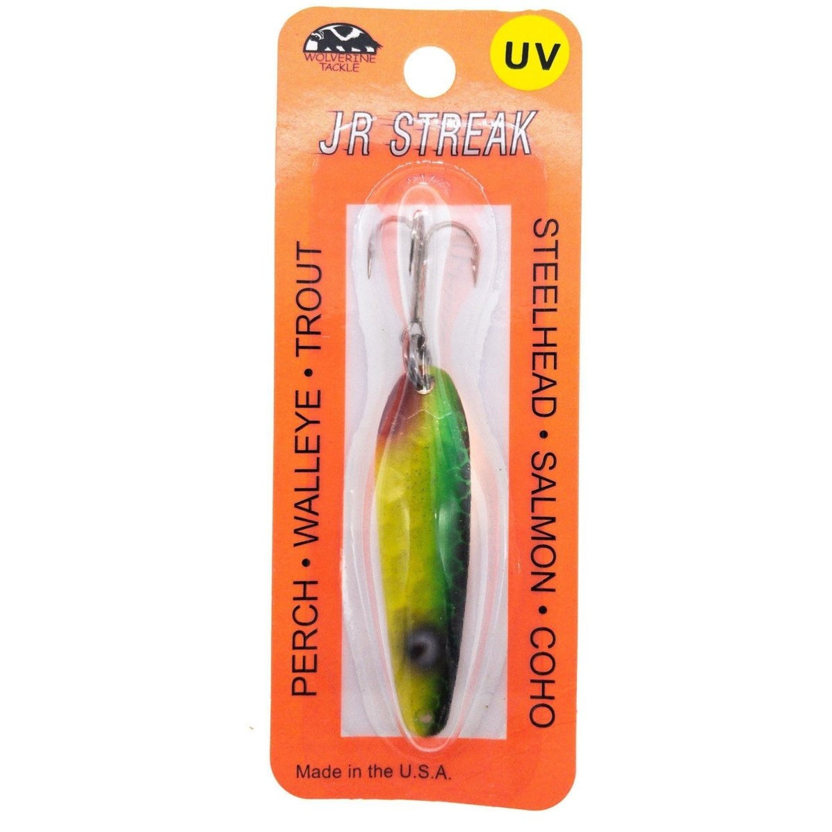 Wolverine Tackle JR Streak Trolling Spoon UV 2-3/8" 3/8 oz. - Spoons ...
