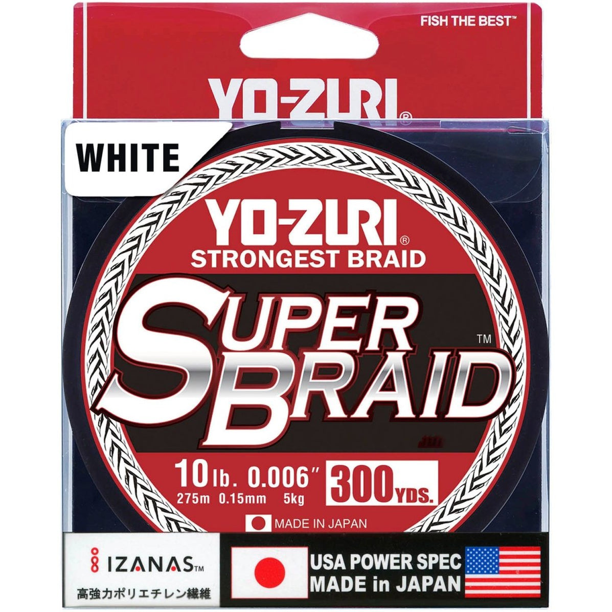 Yo-Zuri Super Braid 300 Yds White - Line/Leader Yo-Zuri $17.99 FishAndSave